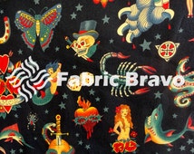 Popular items for tattoo fabric on Etsy