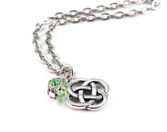 Celtic knot necklace | Etsy