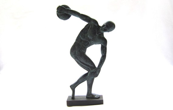 Bronze Discovolus Disc Thrower Bronze sculpture Ancient