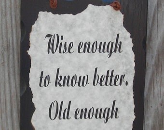 Old enough to know | Etsy