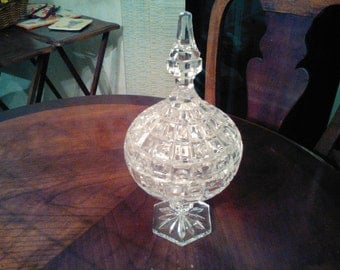 Popular items for crystal candy dish on Etsy