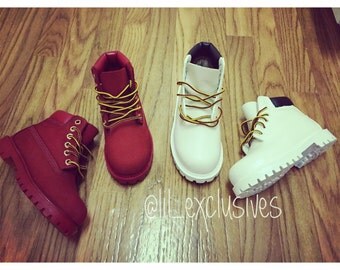 Kids custom timberlands (infant/preschool/gradeschool) (painted or studded)