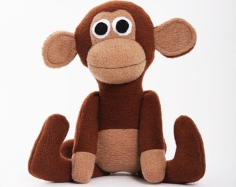 Purple Stuffed Monkey Toy