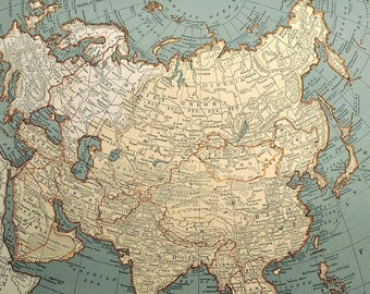 1930s asia map | Etsy