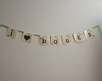 Popular items for i love books on Etsy