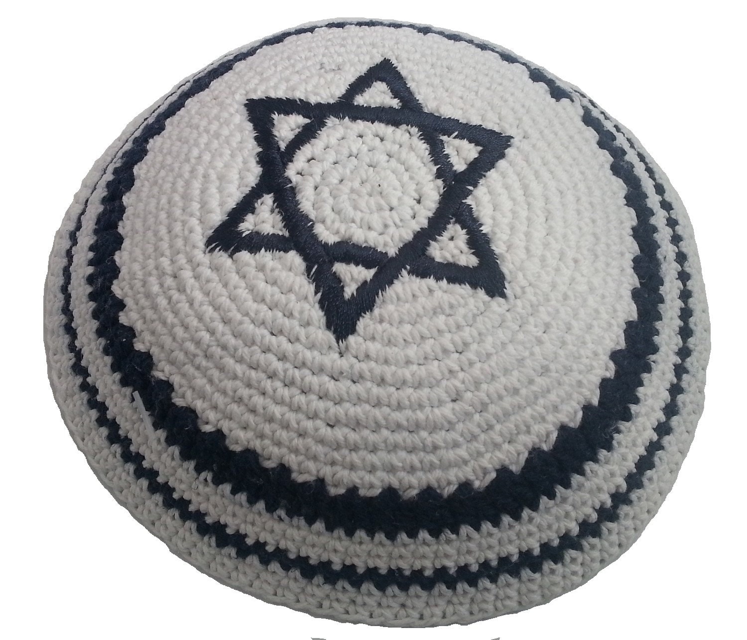 Knitted KIPPA size : 6.6 / 16cm Yarmulke Kipa Kippah