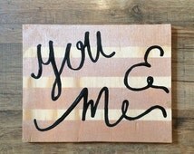 Popular items for you and me sign on Etsy