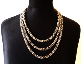 3 tiered necklace | Etsy