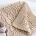 Knitting Pattern Baby Blanket Reversible Basketweave Blanket