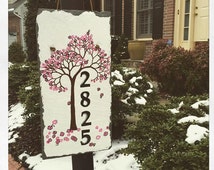 Popular items for house address sign on Etsy