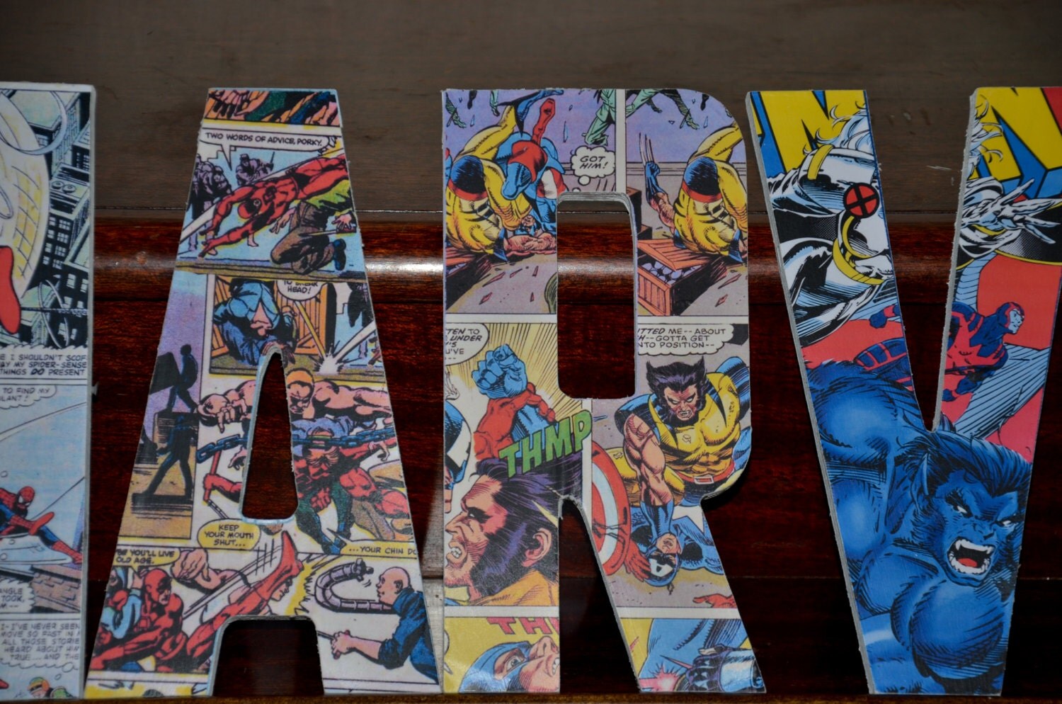 Marvel Superhero Letters Marvel Superhero custom made name