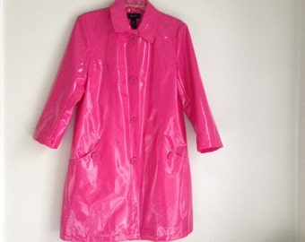 Popular items for pink rain jacket on Etsy