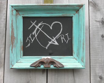 Rustic wedding, Chalk board,Picture frame chalk board,wedding ...