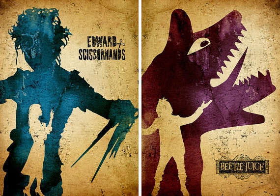 Tim Burton Collection Minimalist Poster Set / by moonposter