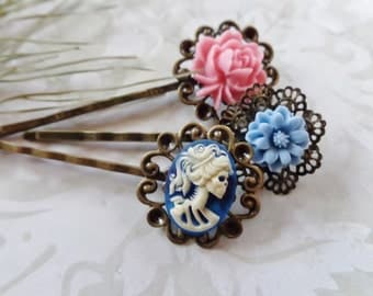 Periwinkle hair pin | Etsy