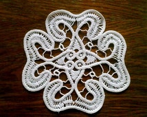 Star lace, Star doily, Macrame, Doily, Handmade doilies, Macrame fabric ...