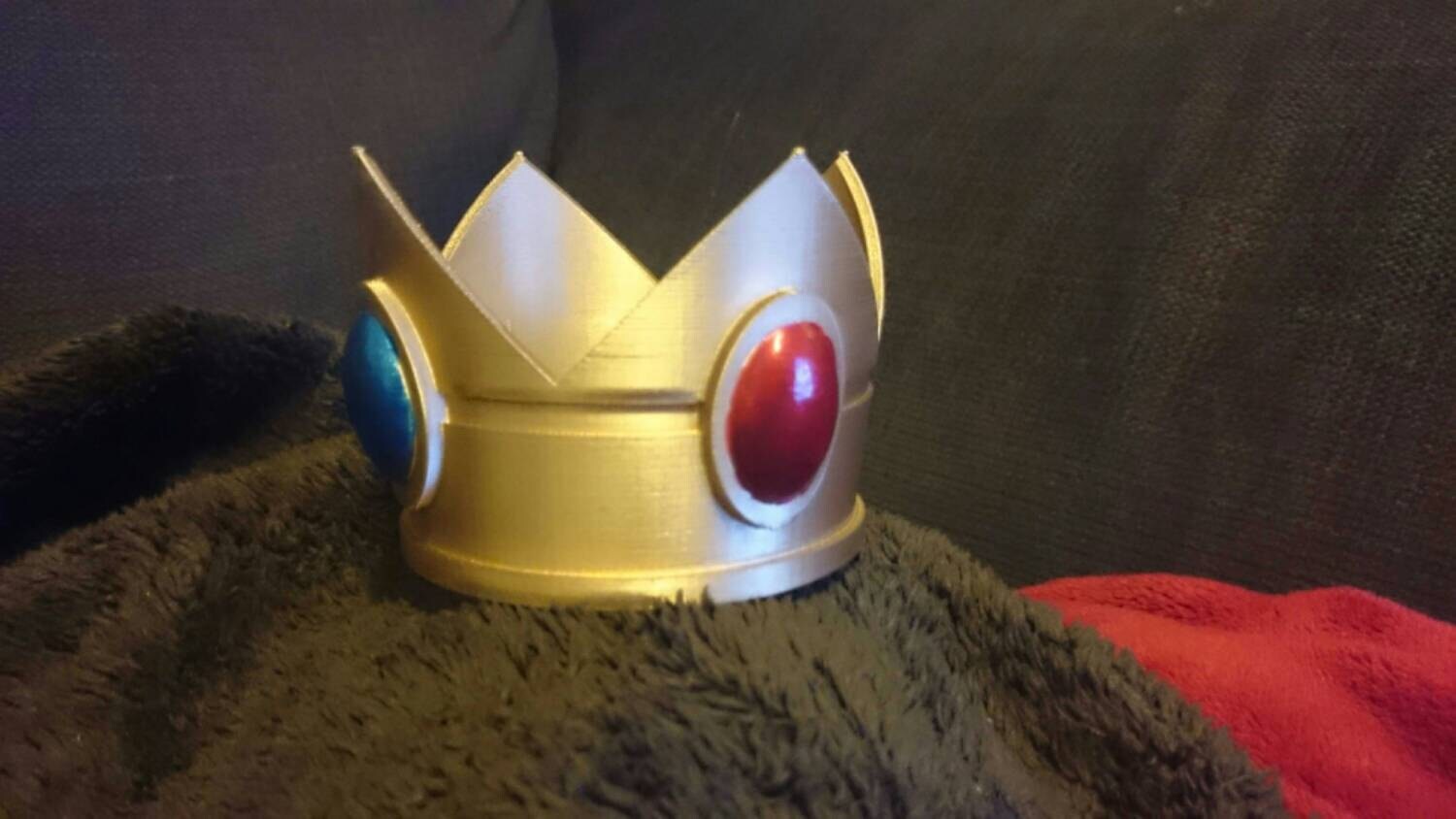 Princess Peach-inspired Crown 3D Printed