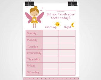 Tooth fairy chart | Etsy