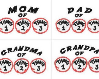 Popular items for thing 1 2 3 on Etsy