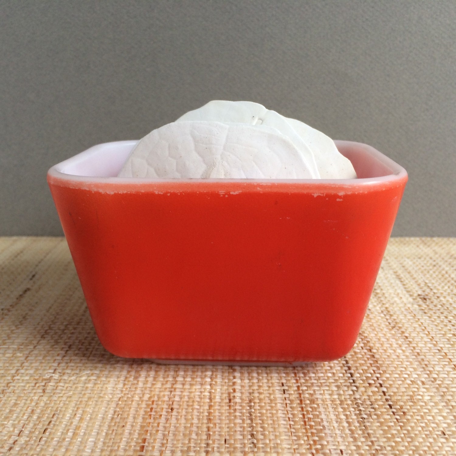 Vintage red Pyrex | refrigerator dish | small baking dish | red serving ...