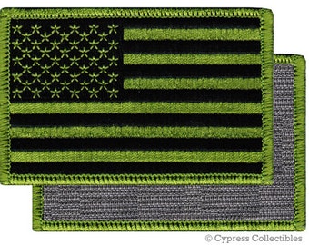 AMERICAN FLAG PATCH Gold Border embroidered by SouvenirPatch