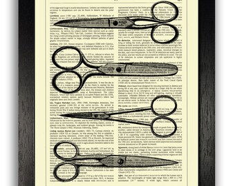 Scissors poster | Etsy
