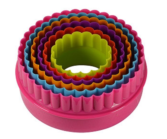 Multi Color Round Cookie Cutter Set