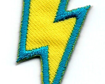 Lightning bolt patch | Etsy