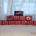 Wooden Go Indians Wooden Letter Blocks Go by NoribeesCrafties