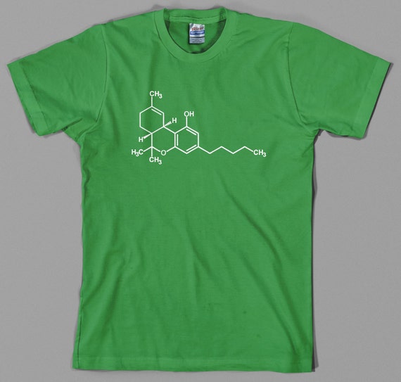 THC Molecule T Shirt Science Marijuana weed pot Breaking