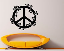 Popular items for peace sign decal on Etsy