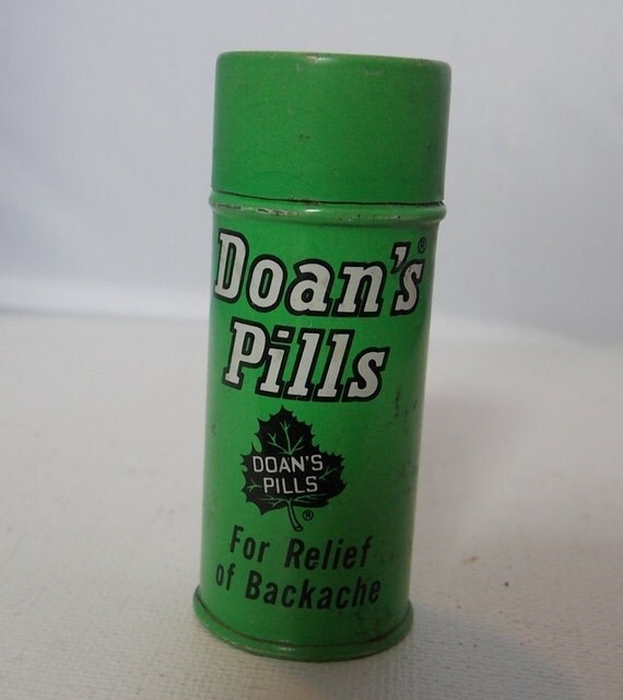 Doans Pills for Relief of Back Pain Green by OnceAgainTreasure