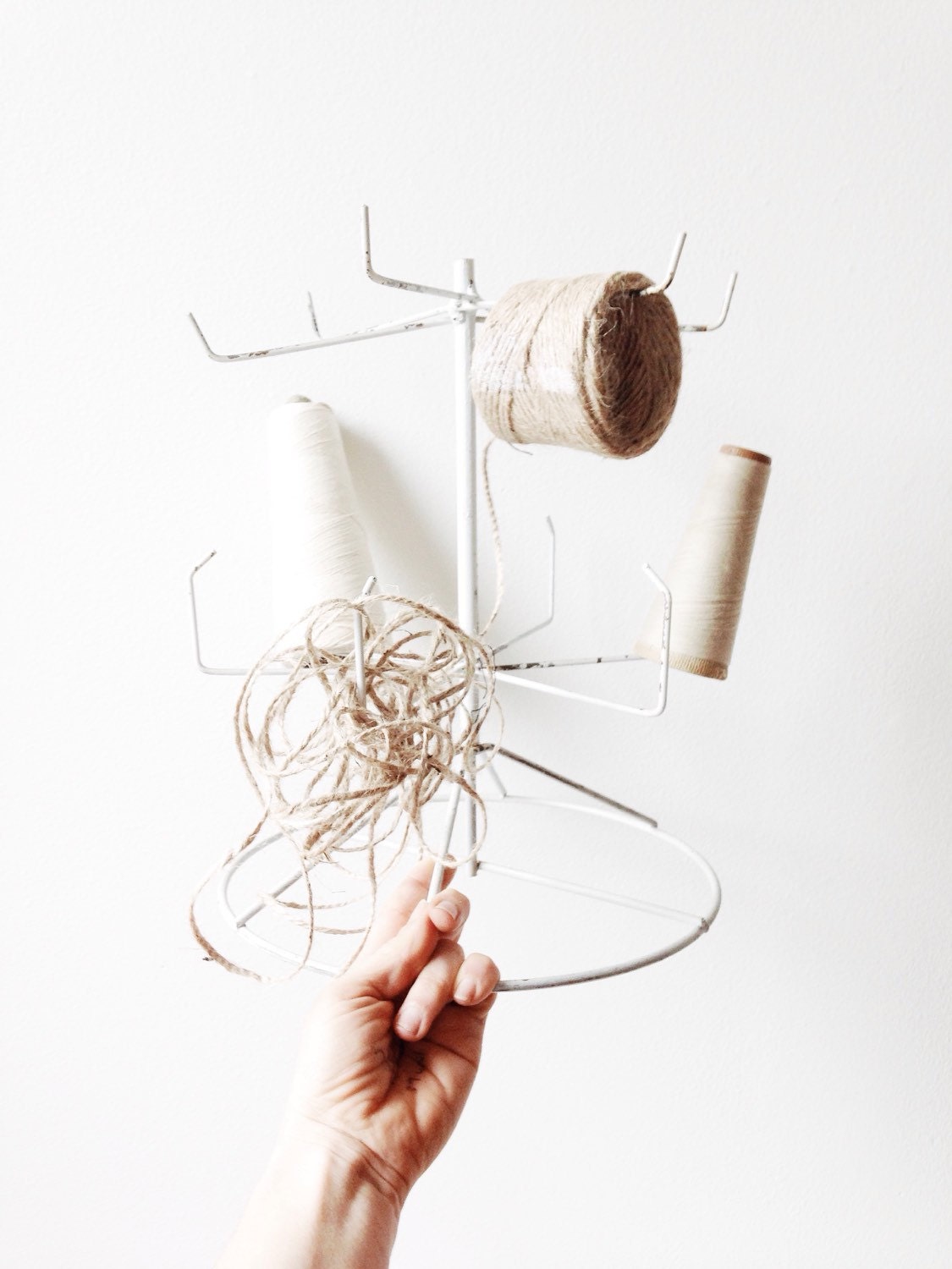Industrial Thread Holder – vintag rack, craft supplies – Haute Juice