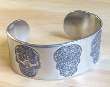 Popular items for sugar skull bracelet on Etsy