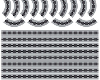 Train tracks decals | Etsy
