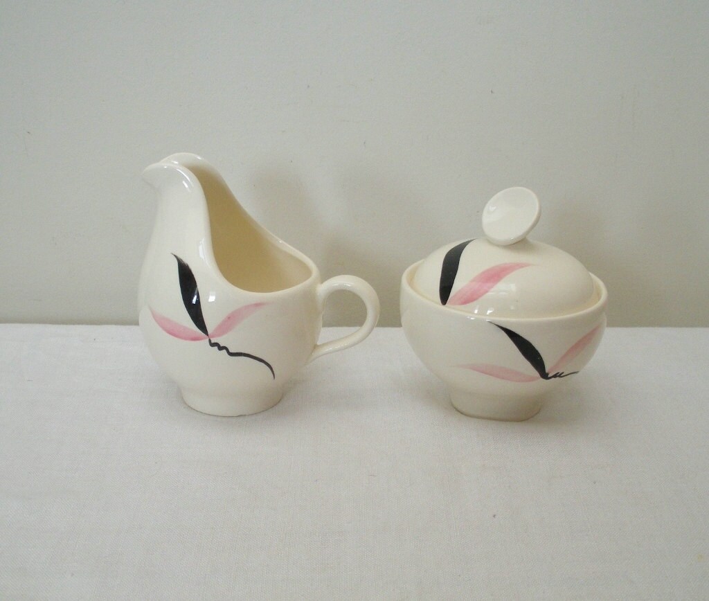 Vintage Pink & Black STT30 Stetson Creamer and Sugar – Haute Juice