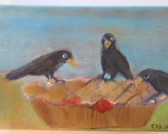 Crow pie | Etsy