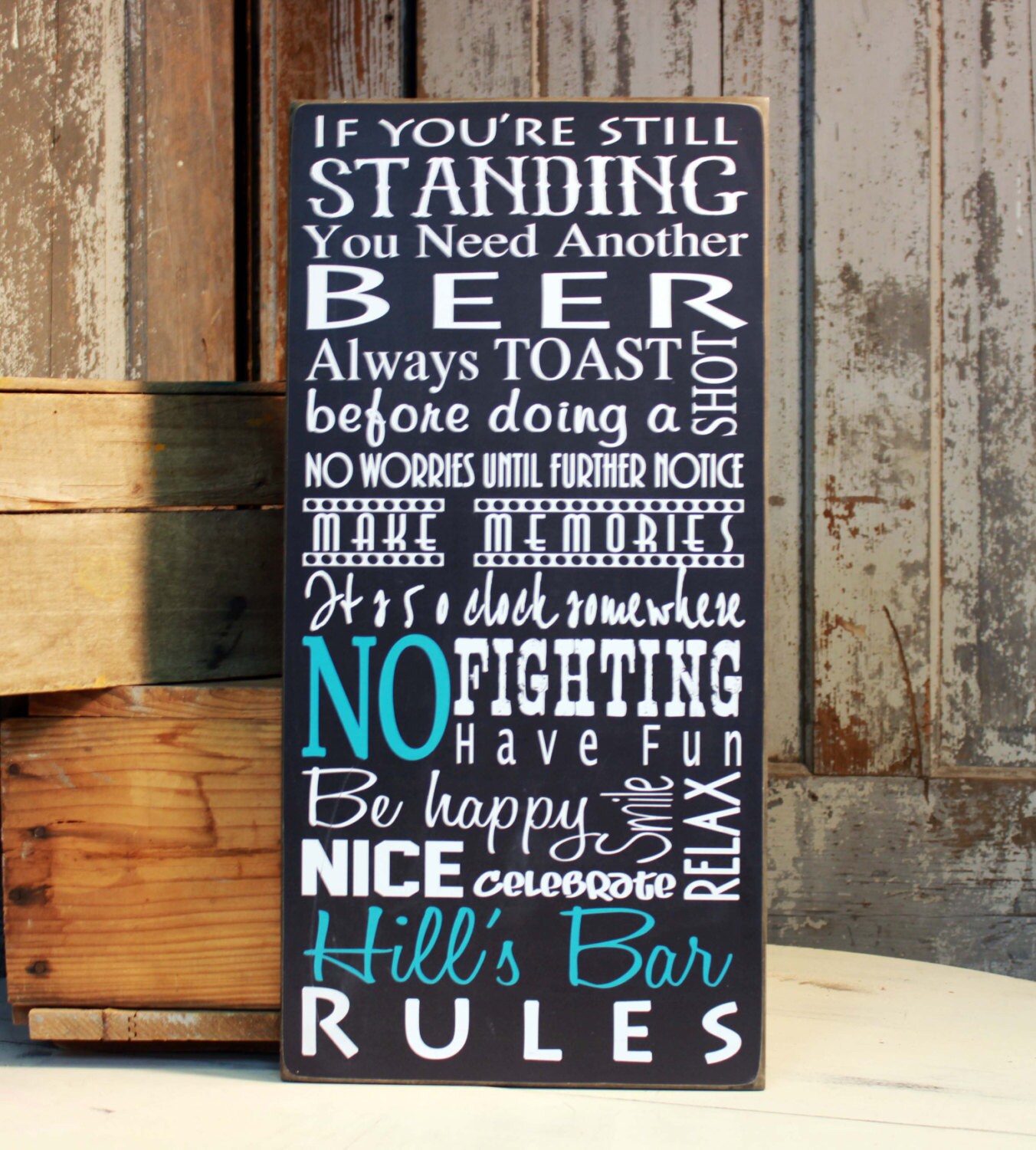 Personalized Bar Rules Sign Man Cave Rules By MadiKayDesigns personalized-bar-rules-sign-man-cave-rules-by-madikaydesigns