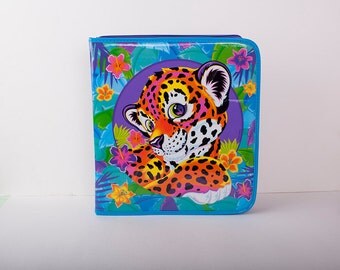 90s Lisa Frank Hunter Leopard Trapper Keeper Binder