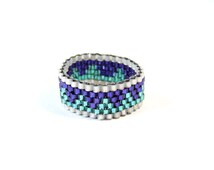 Unique seed bead ring related items | Etsy