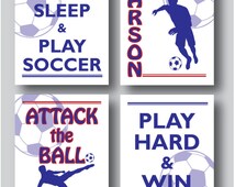 Popular items for soccer print on Etsy
