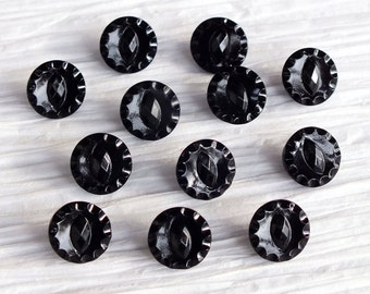 Fancy glass buttons | Etsy