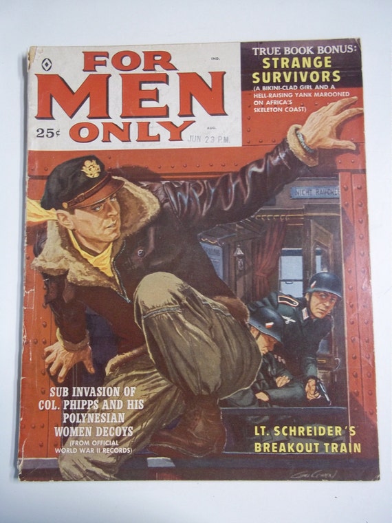 For Men Only August 1959 Vol. 6 No. 8 Vintage Sweat Magazine