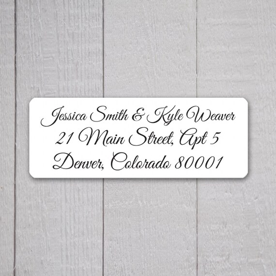 Wedding Invitation Return Address Labels Wedding Stickers