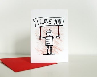 Popular items for robot valentine on Etsy