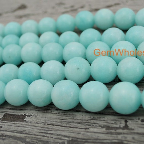 15 Light blue Malaysian jade 6mm/8mm/10mm/12mm round