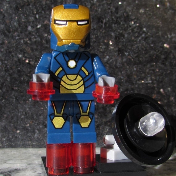 IRON MAN Mark 30 Blue Steel Blue and Gold Tony Stark Armor