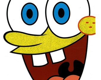 Spongebob face | Etsy