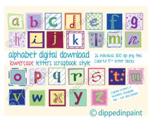 Popular items for alphabet scrapbook on Etsy