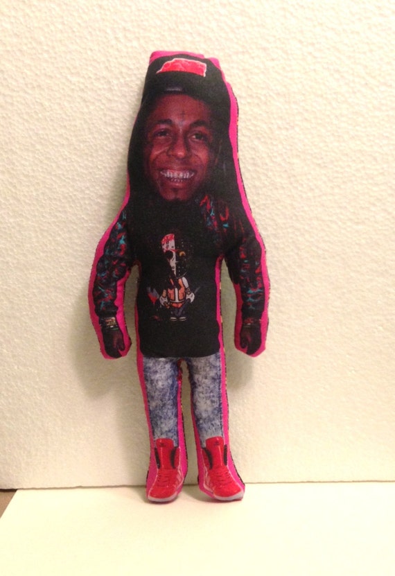 Lil Wayne " Lil Weezy " Stuffed Star toy Custom doll Handmade